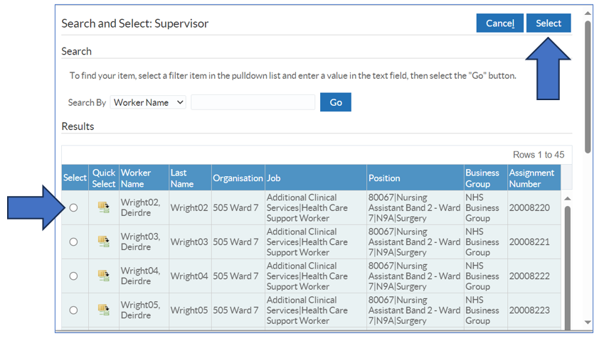 Manager Self Service -Assignment Changes